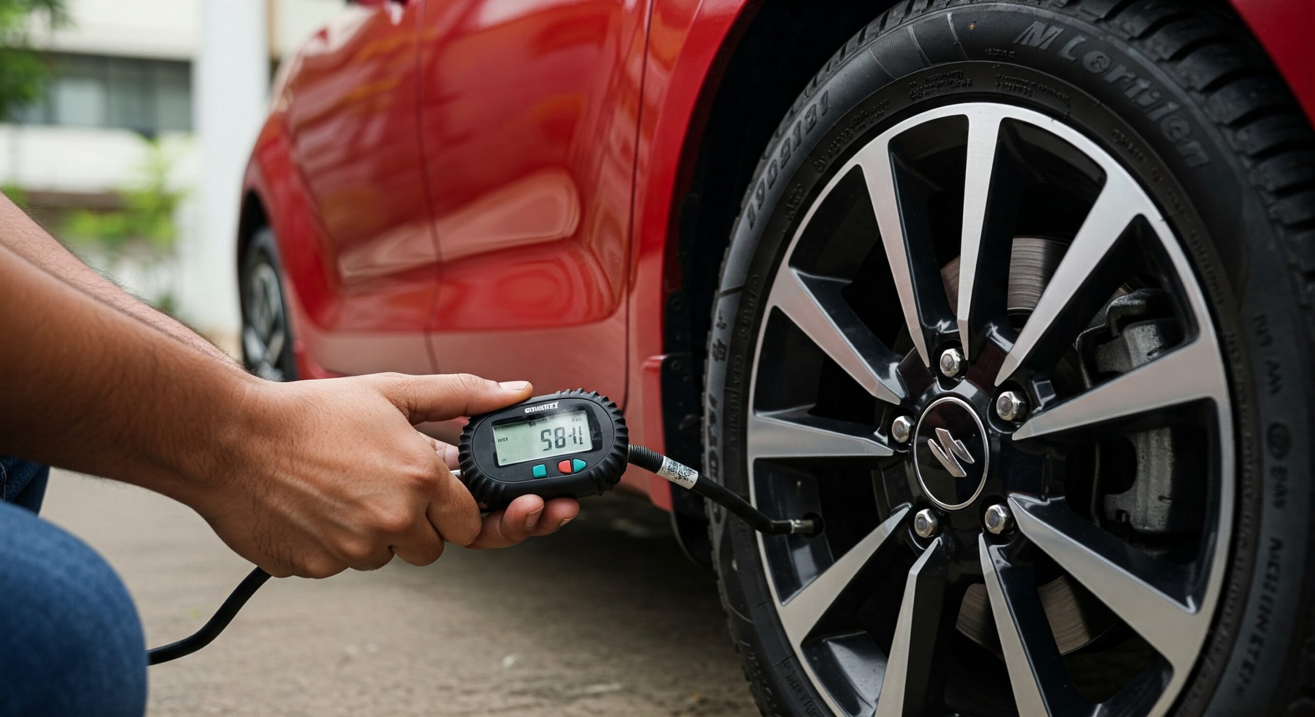 Maruti Swift Tire pressure problems? How to Check and Maintain It